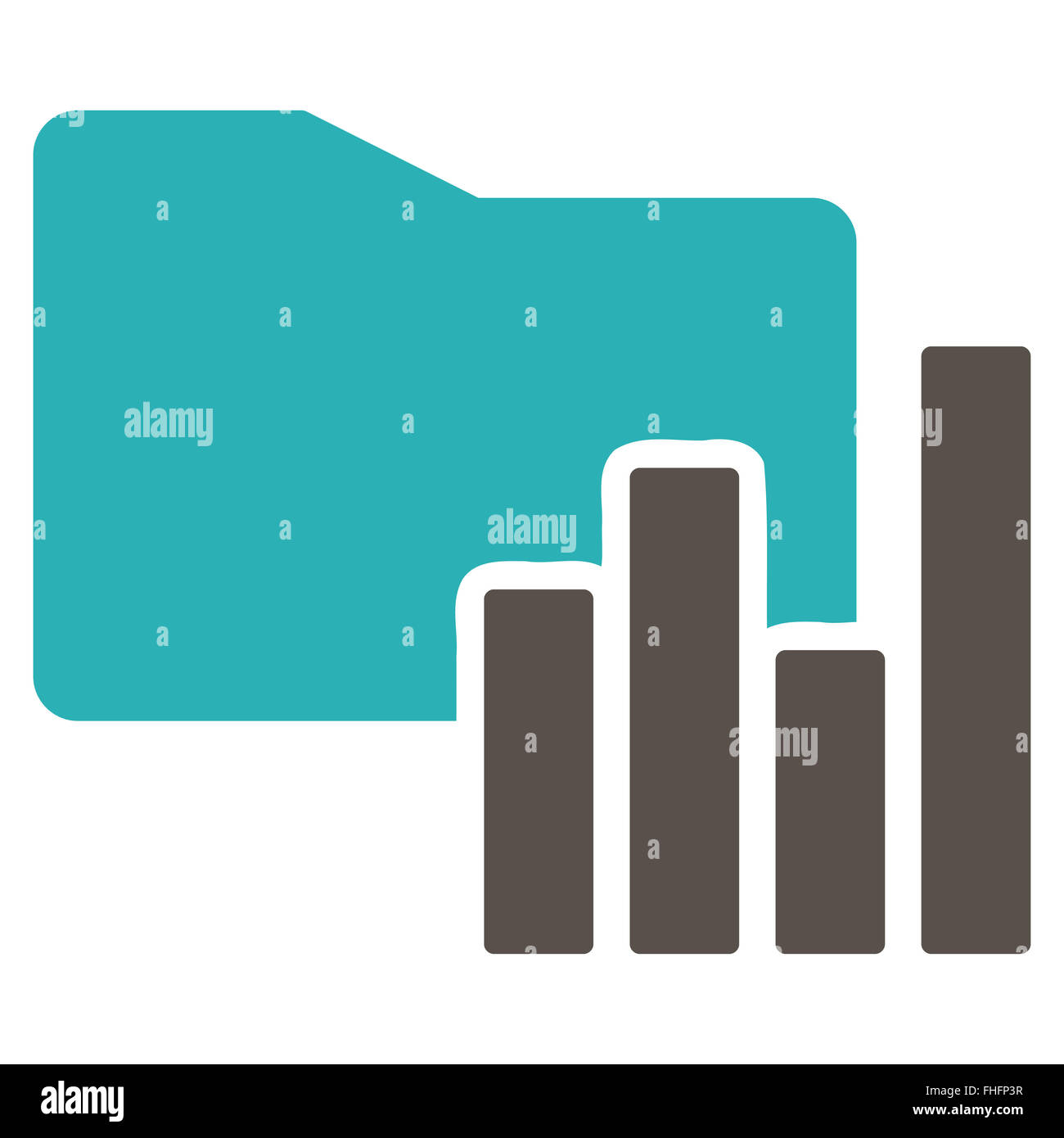 Charts Folder icon from Business Bicolor Set Stock Photo - Alamy