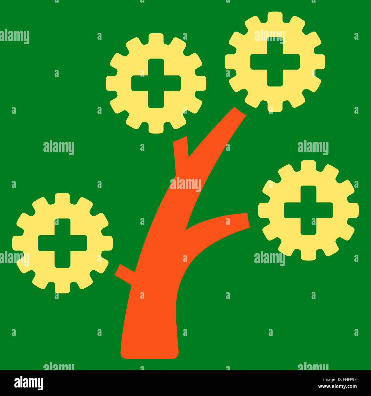 Medical Technology Tree Icon Stock Photo - Alamy