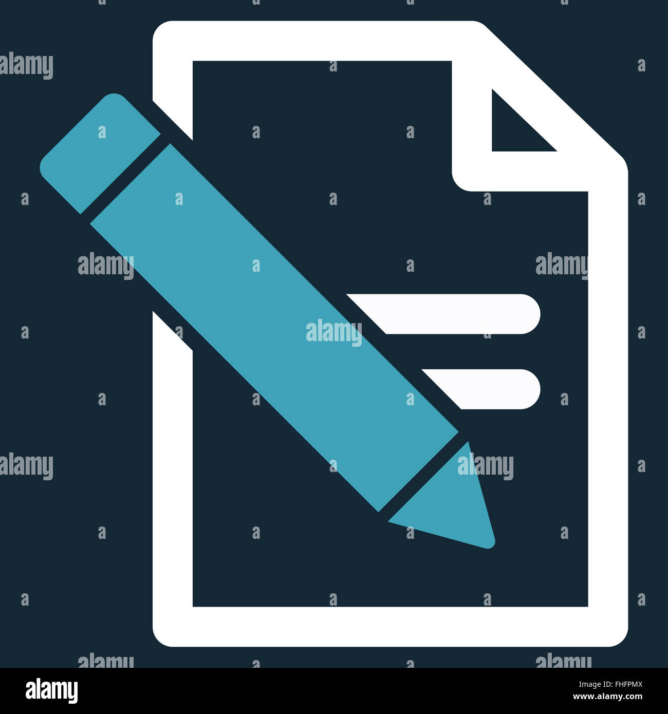 Edit Records Icon Stock Photo - Alamy