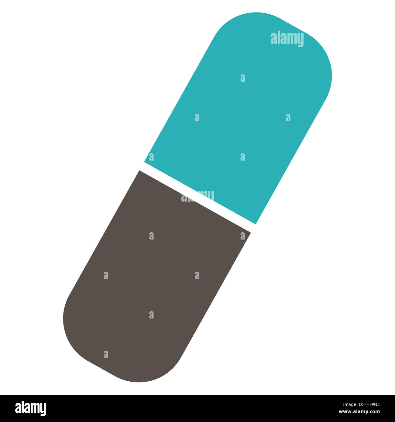 Capsule Flat Icon Stock Photo - Alamy