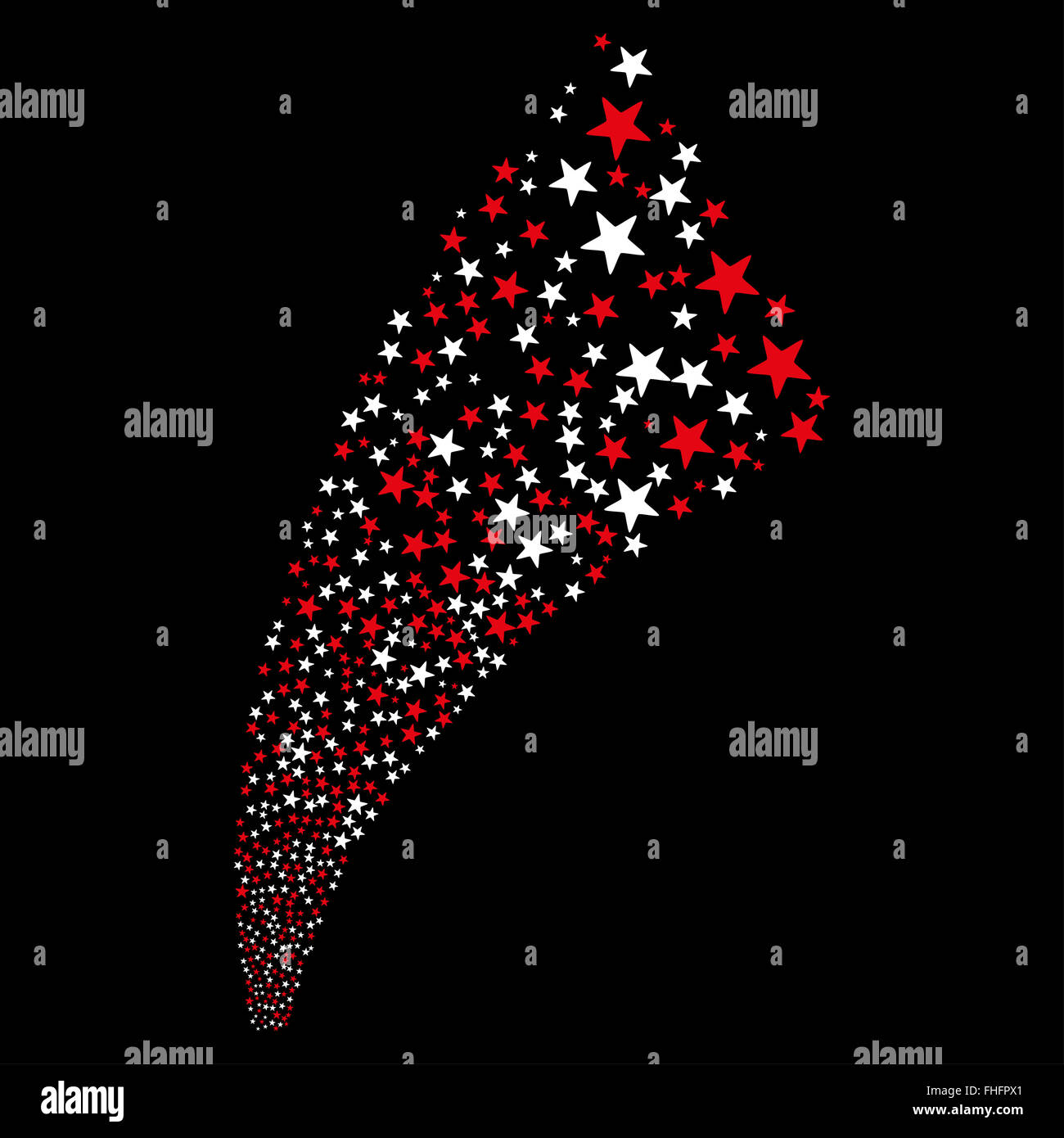 Pyrotechnic Star Salute Stream Stock Photo - Alamy