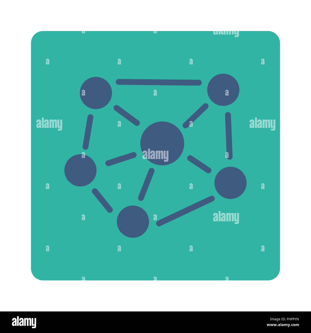 Social Graph icon Stock Photo - Alamy