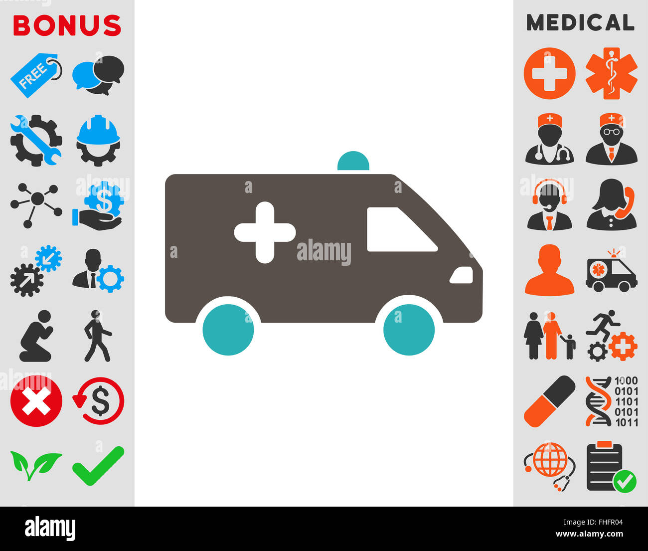 Hospital Car Icon Stock Photo - Alamy