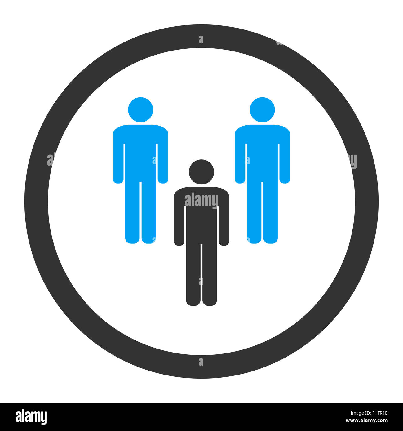 Community flat blue and gray colors rounded glyph icon Stock Photo - Alamy