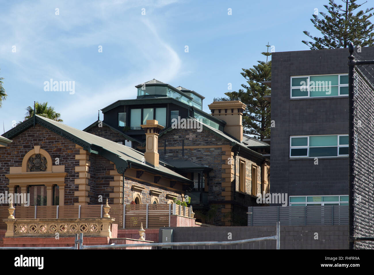 historic and modern building and heightened, remodelled historic ...