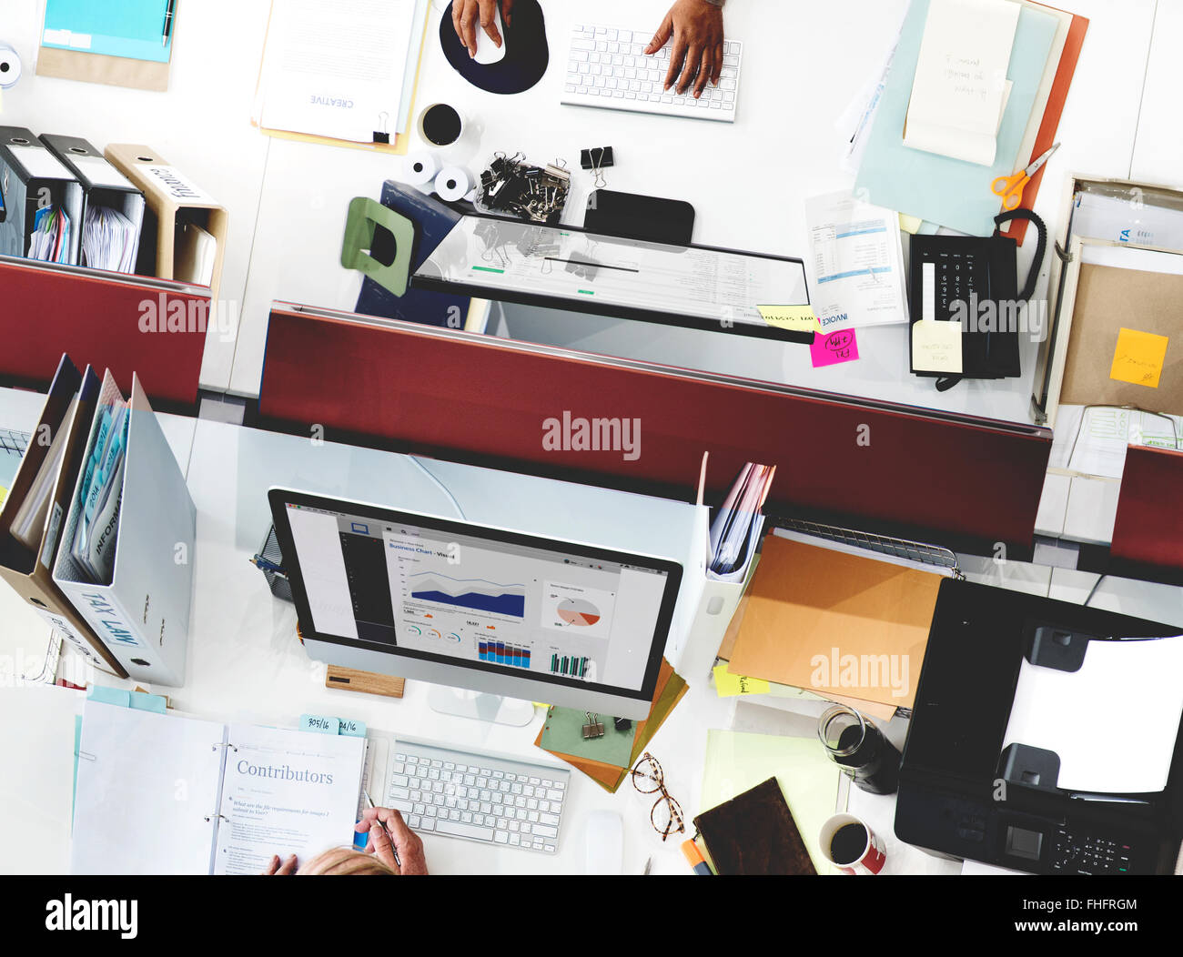 Business Team Working Busy Workplace Concept Stock Photo - Alamy