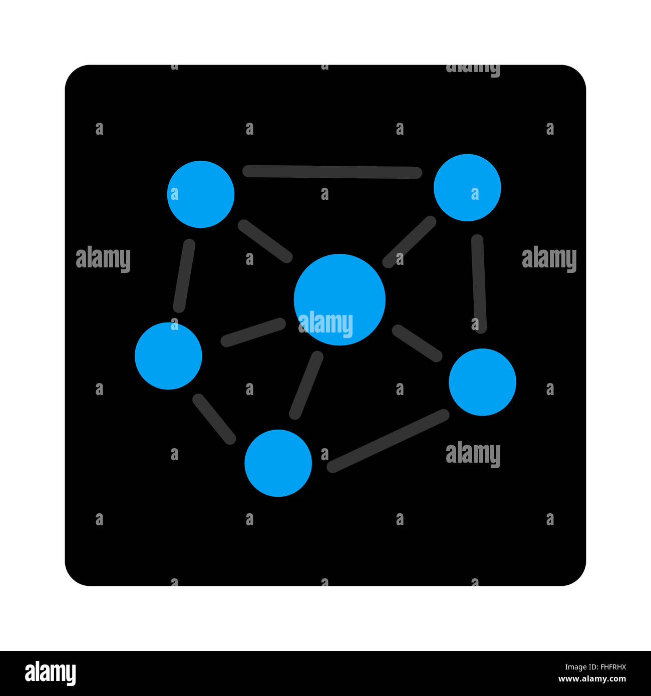 Social Graph icon Stock Photo - Alamy