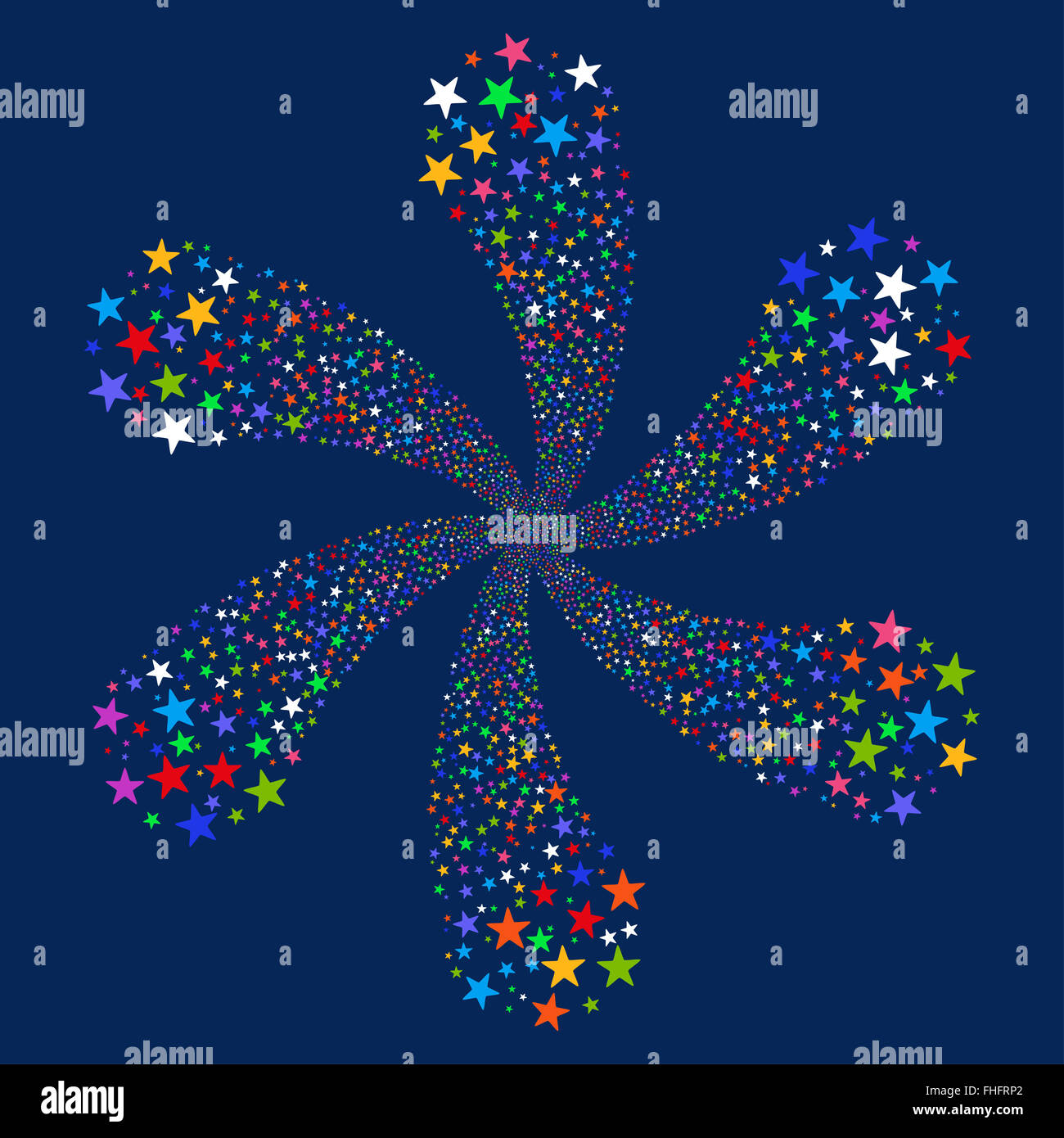 Fireworks Star Flower Stock Photo - Alamy