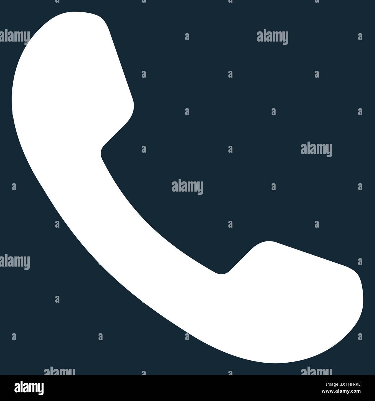 Phone Receiver Icon Stock Photo - Alamy