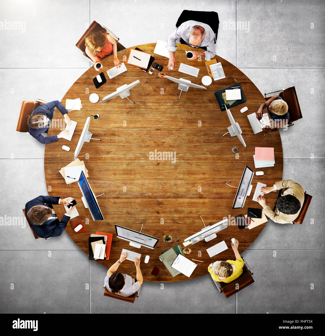 Business People Meeting Discussion Working Concept Stock Photo - Alamy