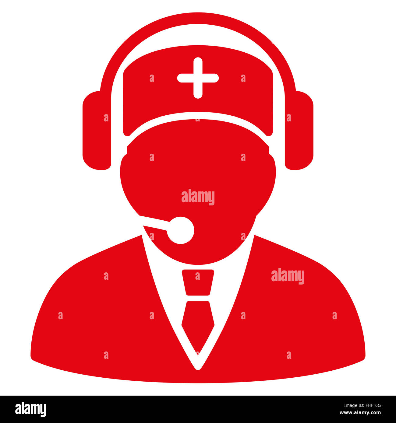 Emergency Operator Icon Stock Photo - Alamy