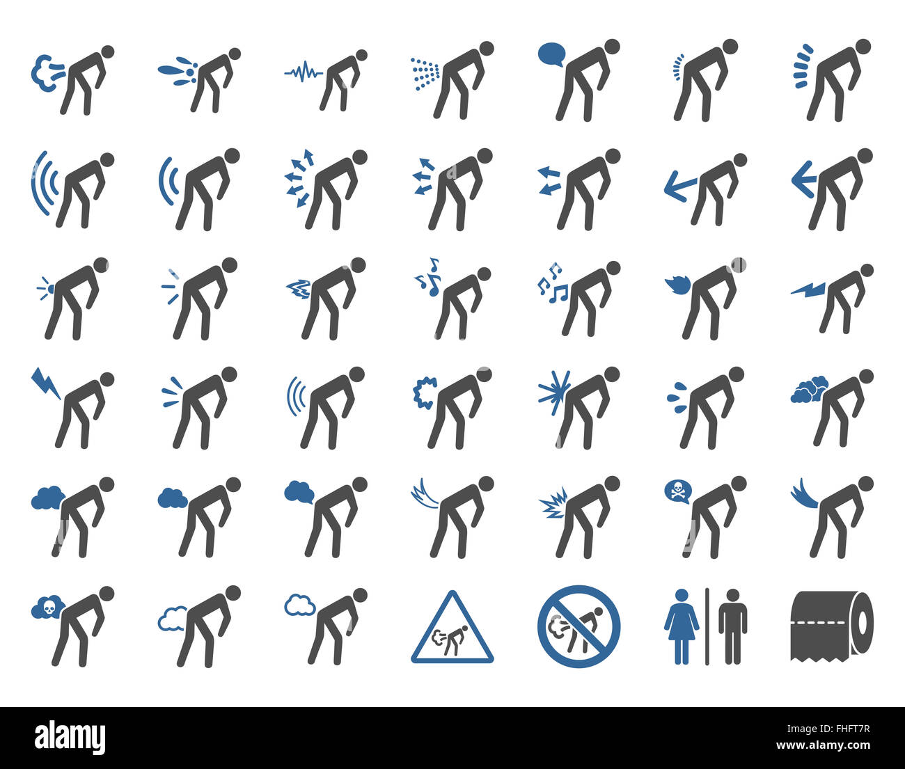 Fart People Icon Collection Stock Photo - Alamy