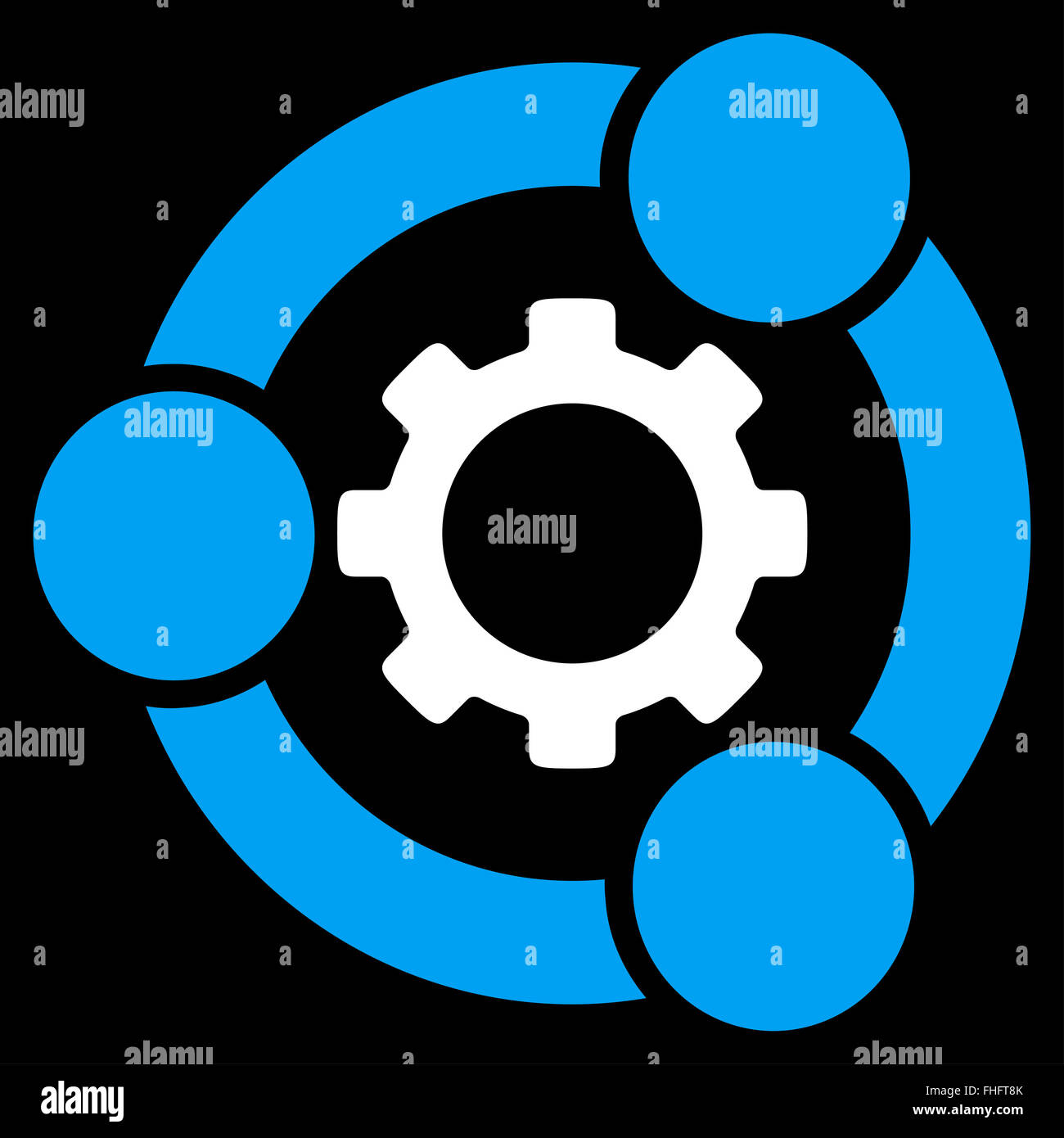 Teamwork Flat Icon Stock Photo - Alamy