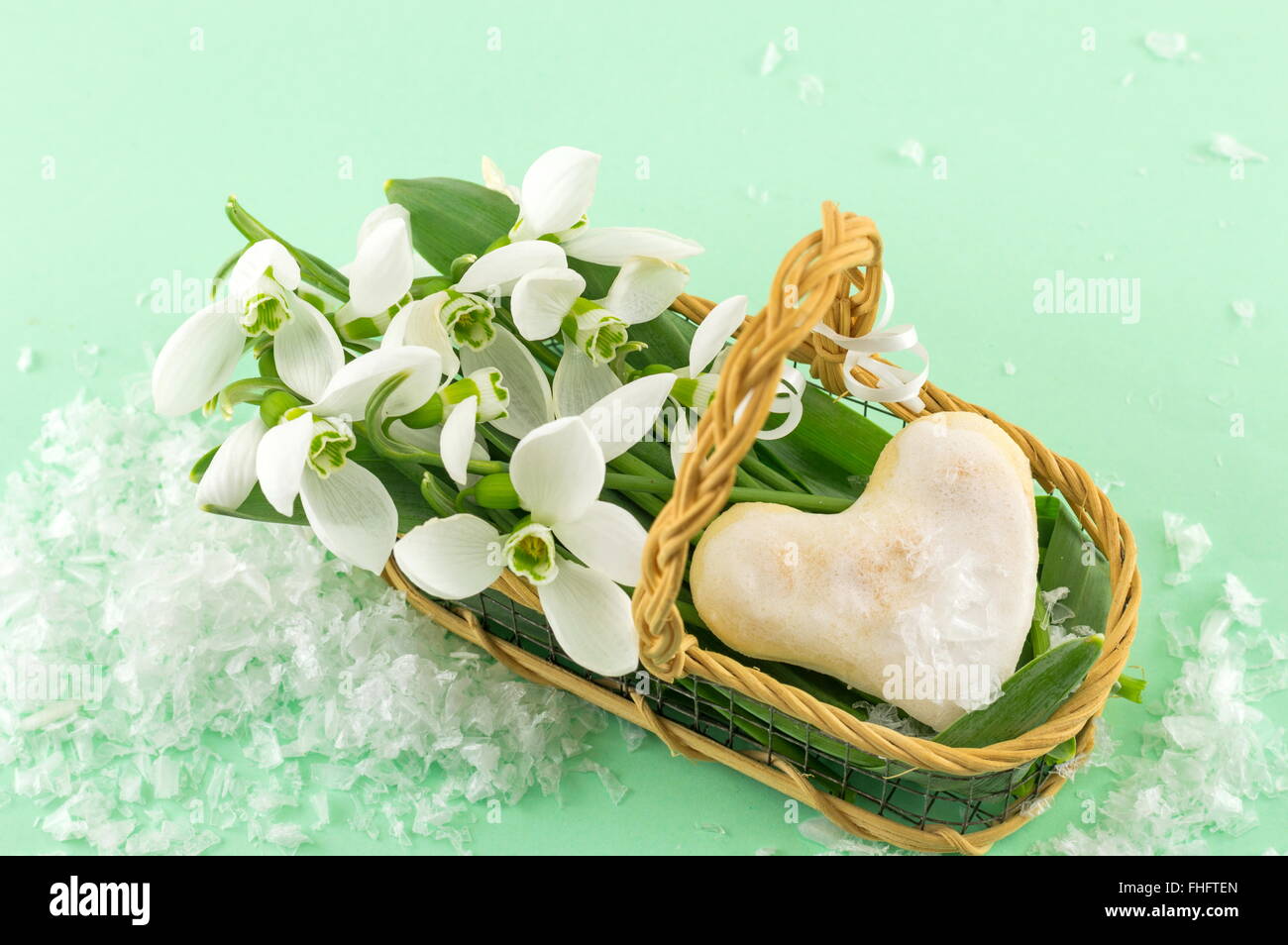 Snowdrops in basket hi-res stock photography and images - Alamy