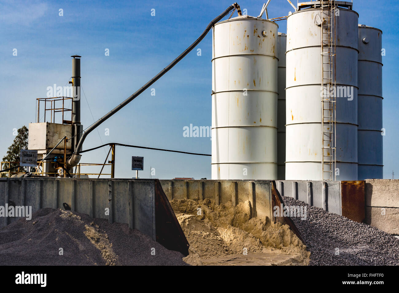 Cement industry and related silos Stock Photo - Alamy
