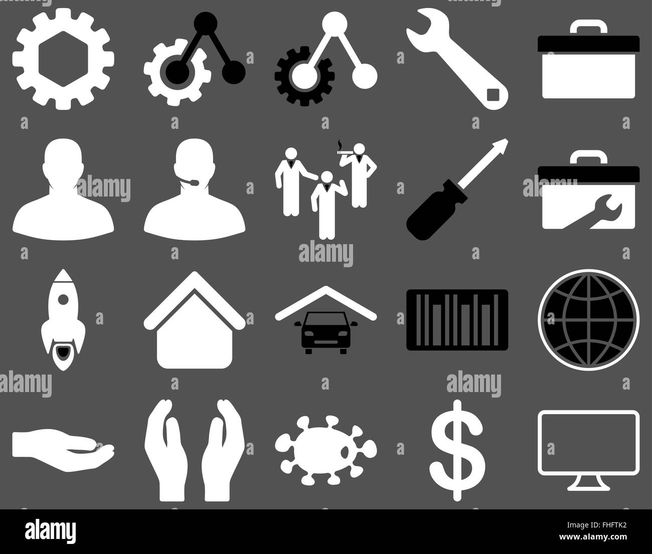 Settings and Tools Icons Stock Photo - Alamy