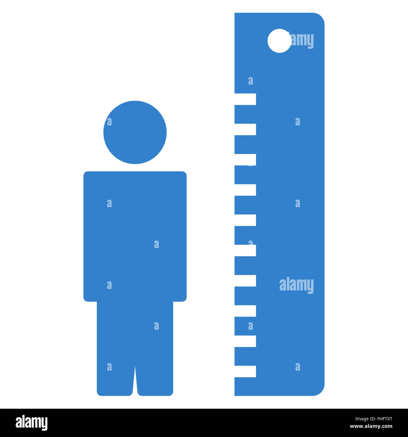 Height Meter Icon Stock Photo - Alamy