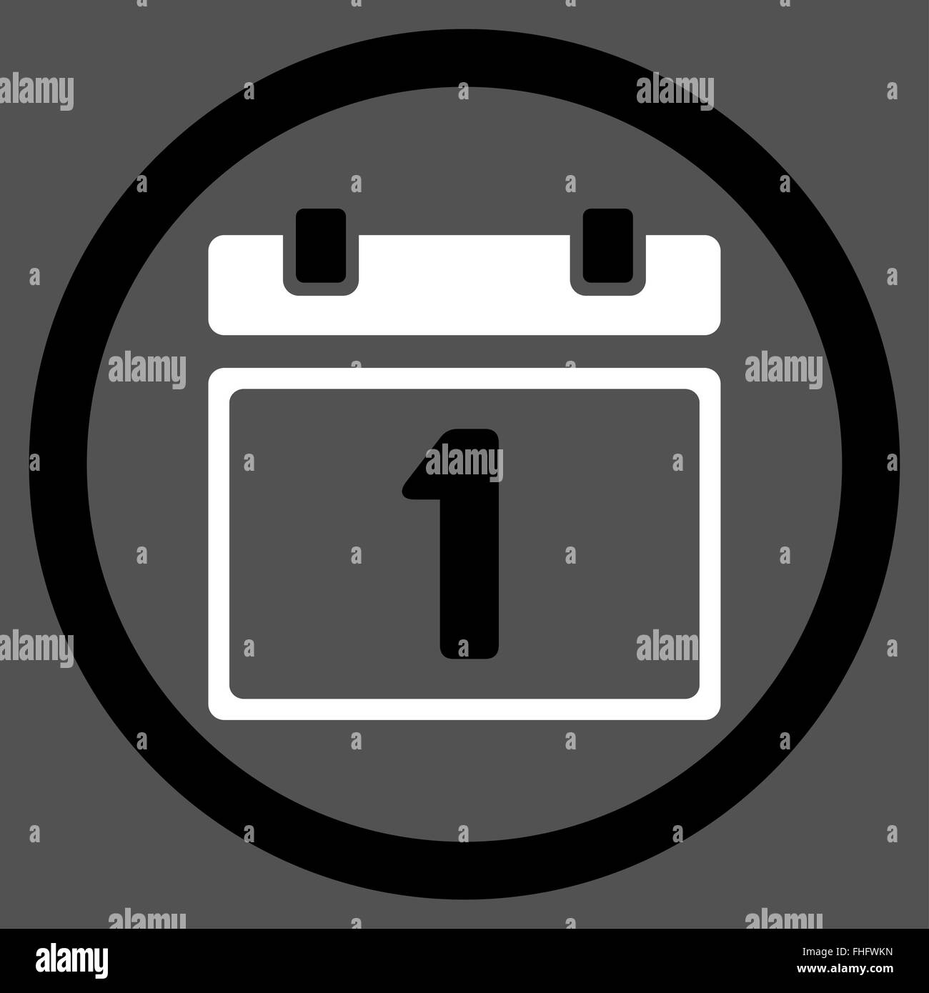 First Day Icon Stock Photo - Alamy