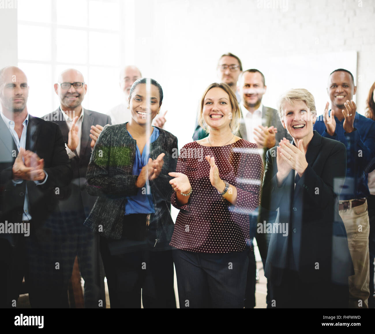 Audience Applaud Clapping Happines Appreciation Training Concept Stock ...