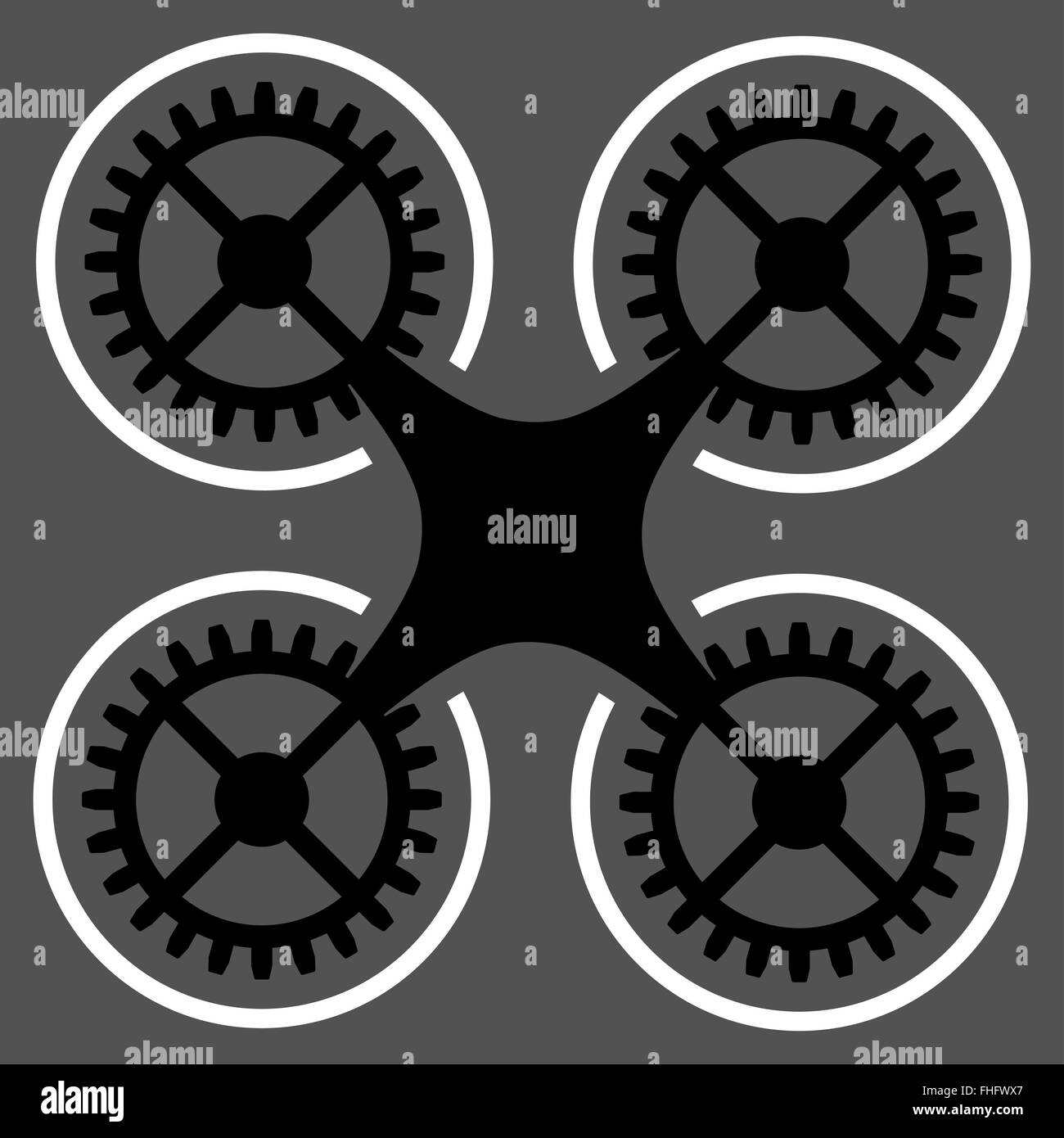 Remote surveillance flat white Black and White Stock Photos & Images ...