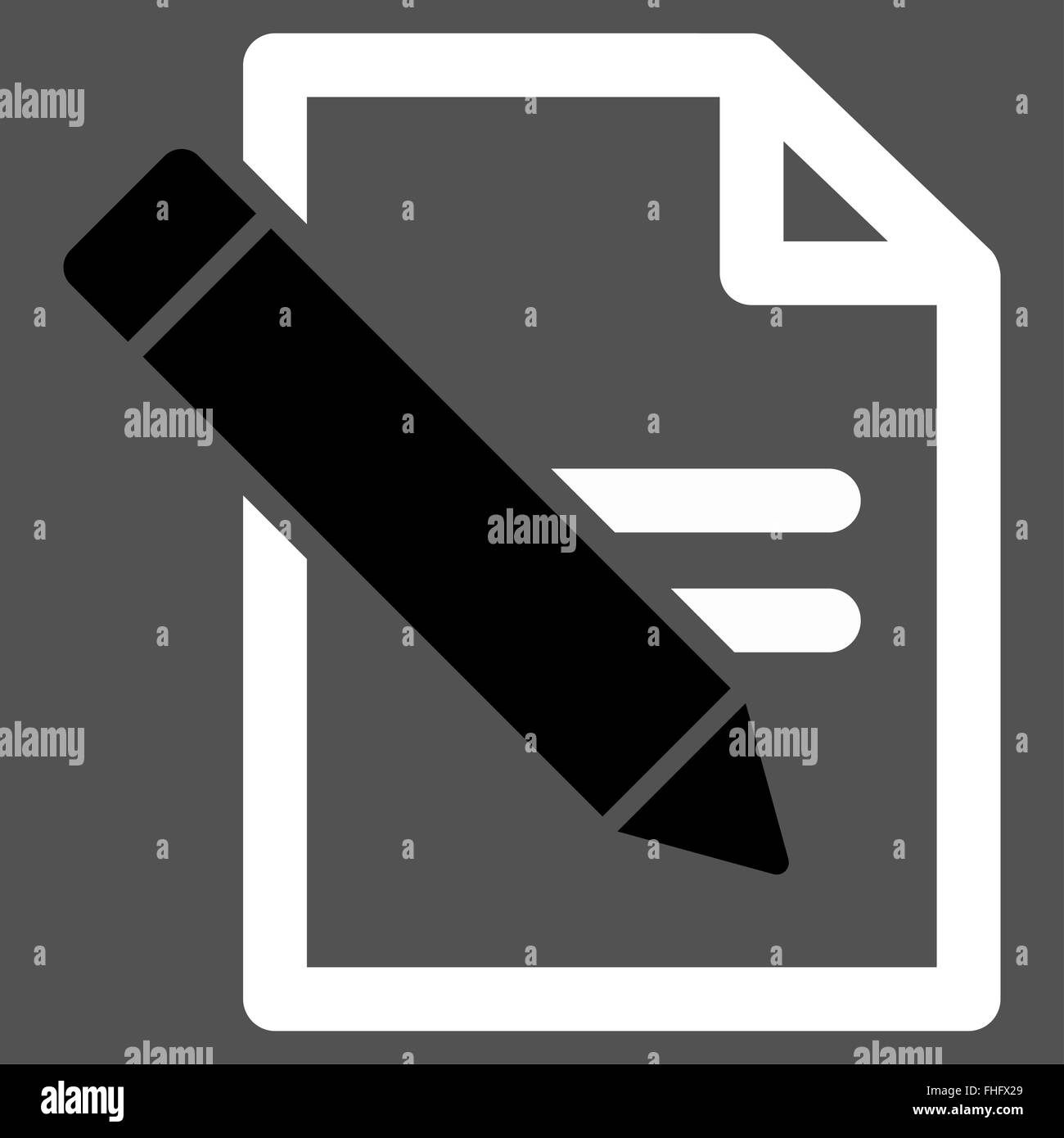 Edit records icon Black and White Stock Photos & Images - Alamy