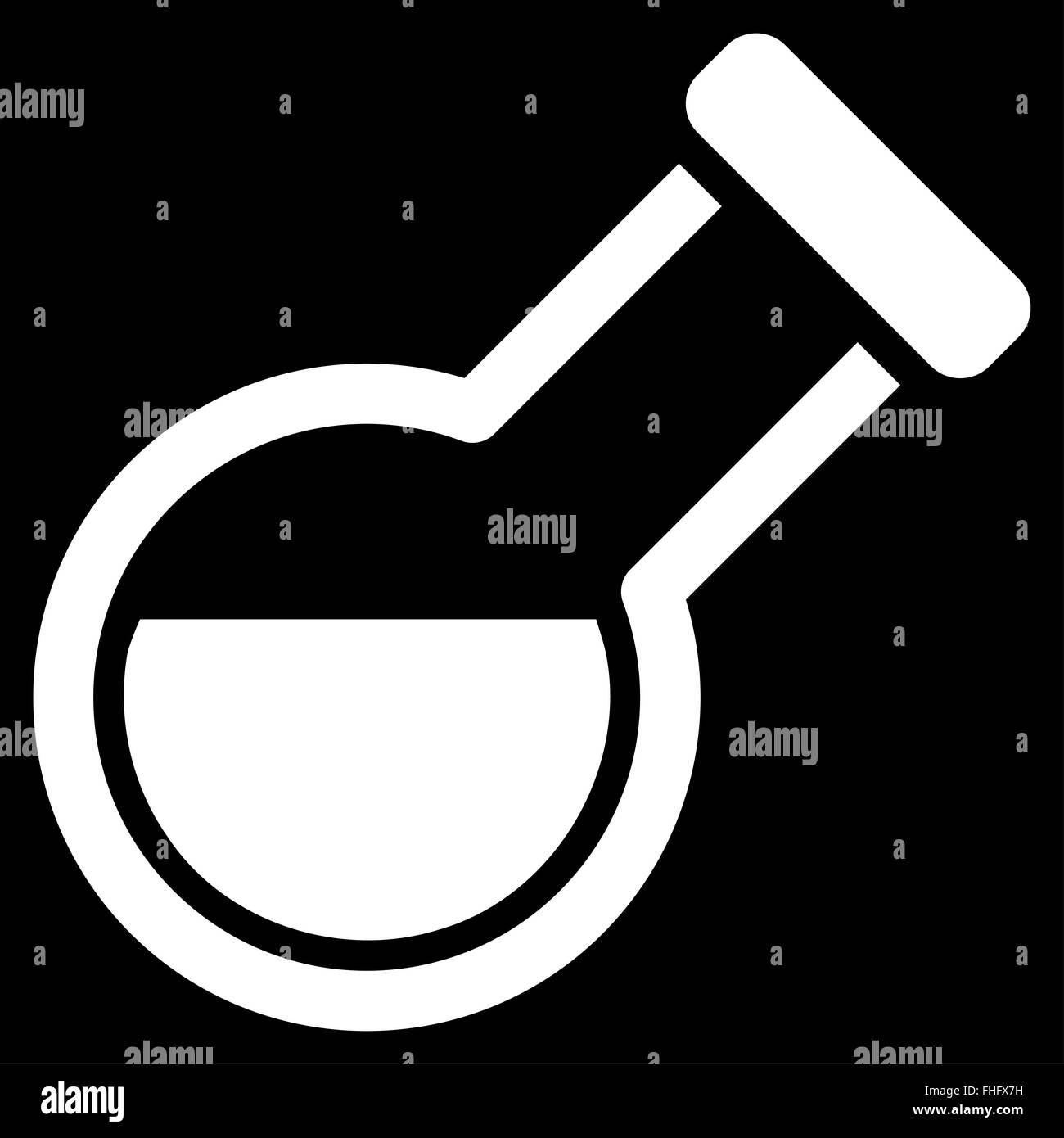 Retort Flat Icon Stock Photo - Alamy