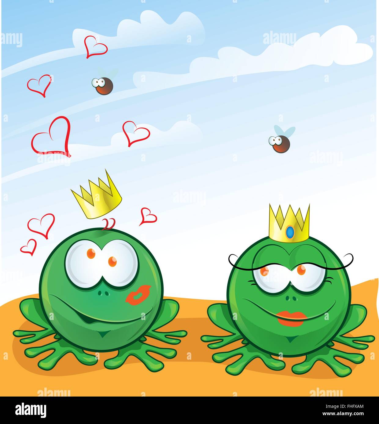 Couple kiss smile love Stock Vector Images - Alamy