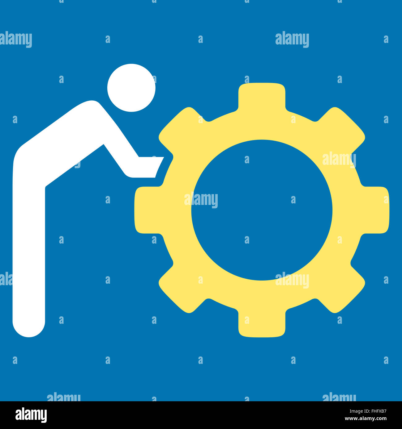 Working Person Icon Stock Photo - Alamy