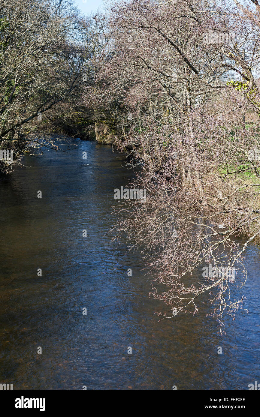 river teign at Ashton,Devon,Dartmoor National Park,Teign valley,british ...