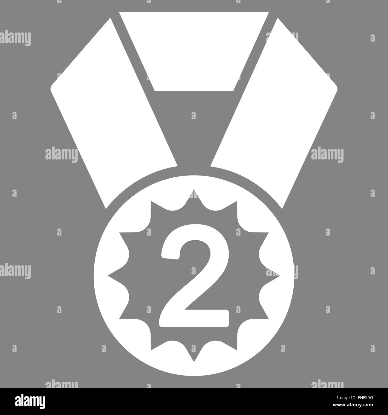 Second place icon from Competition amp; Success Bicolor Icon Set Stock ...