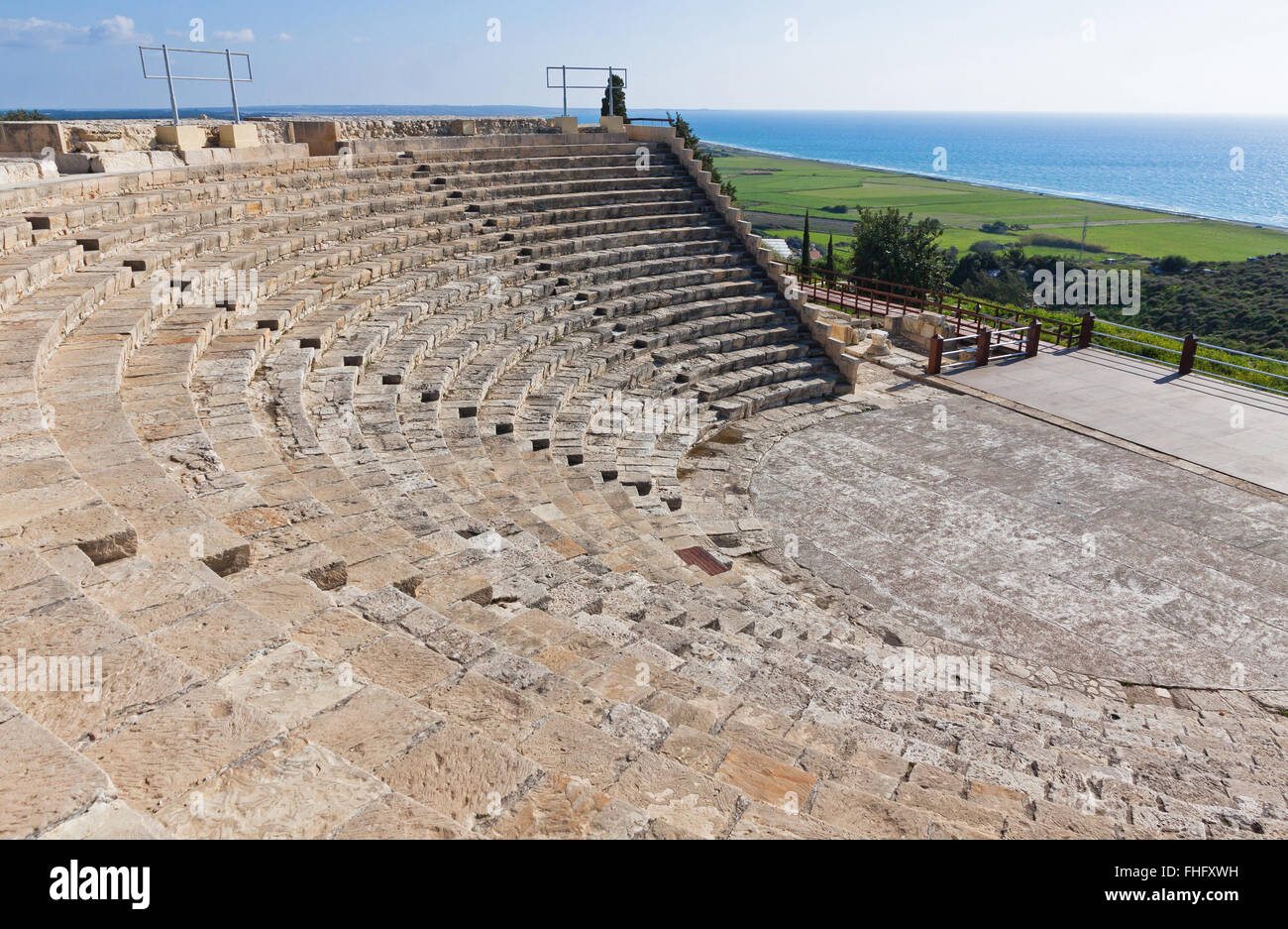 Ancient Greco-Roman amphitheatre in Kourion, Cyprus Stock Photo - Alamy
