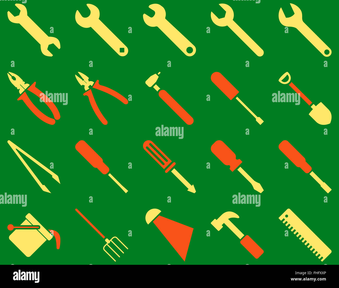 Equipment and Tools Icons Stock Photo - Alamy