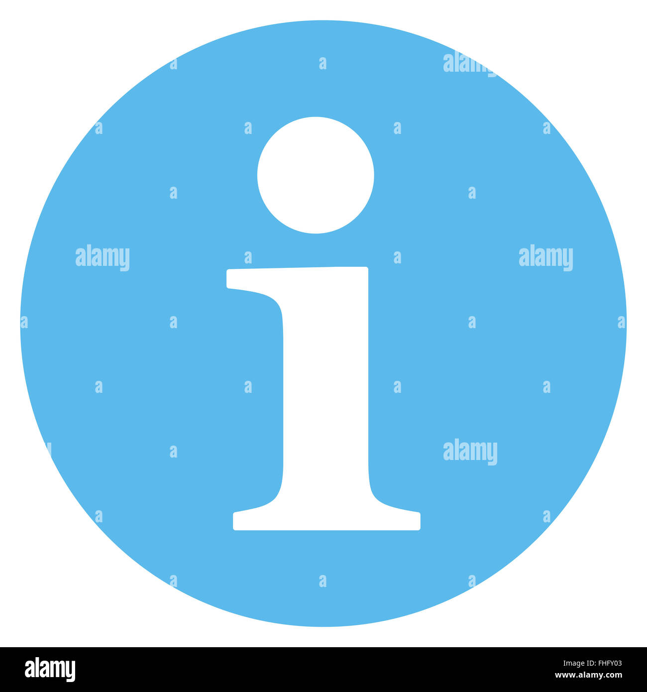 Information flat blue color icon Stock Photo - Alamy
