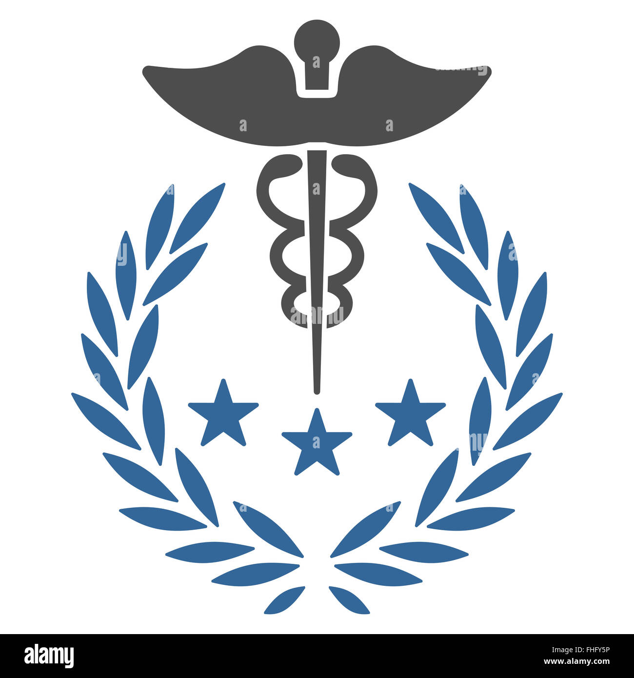 Caduceus Logo Icon Stock Photo - Alamy
