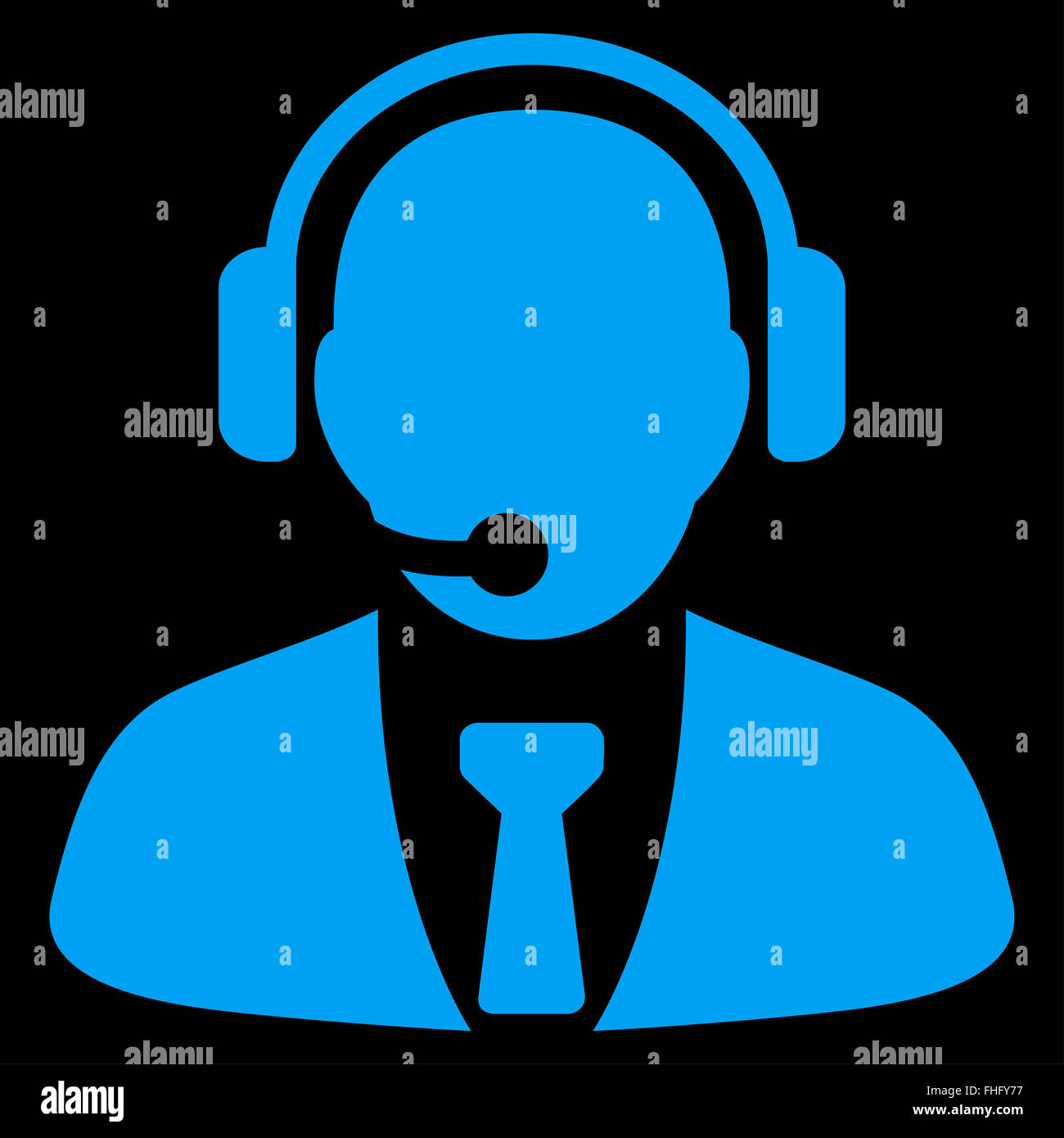 Support Manager Icon Stock Photo - Alamy