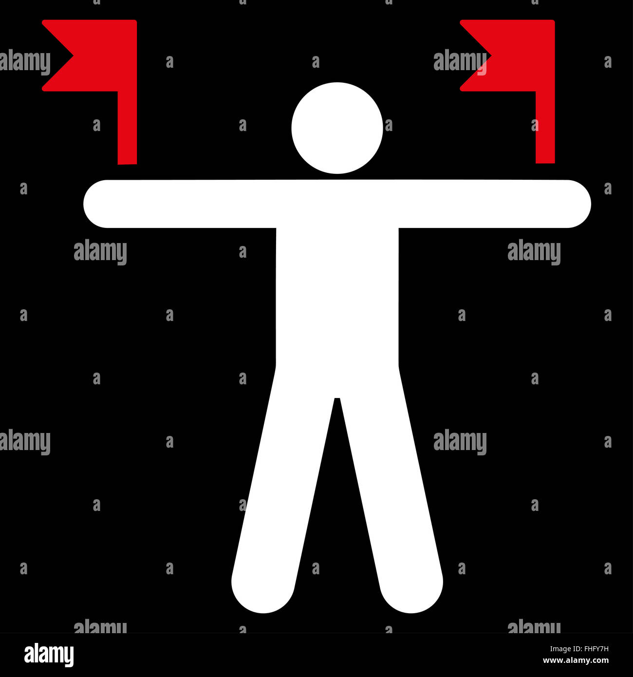 Control Flags Flat Icon Stock Photo - Alamy