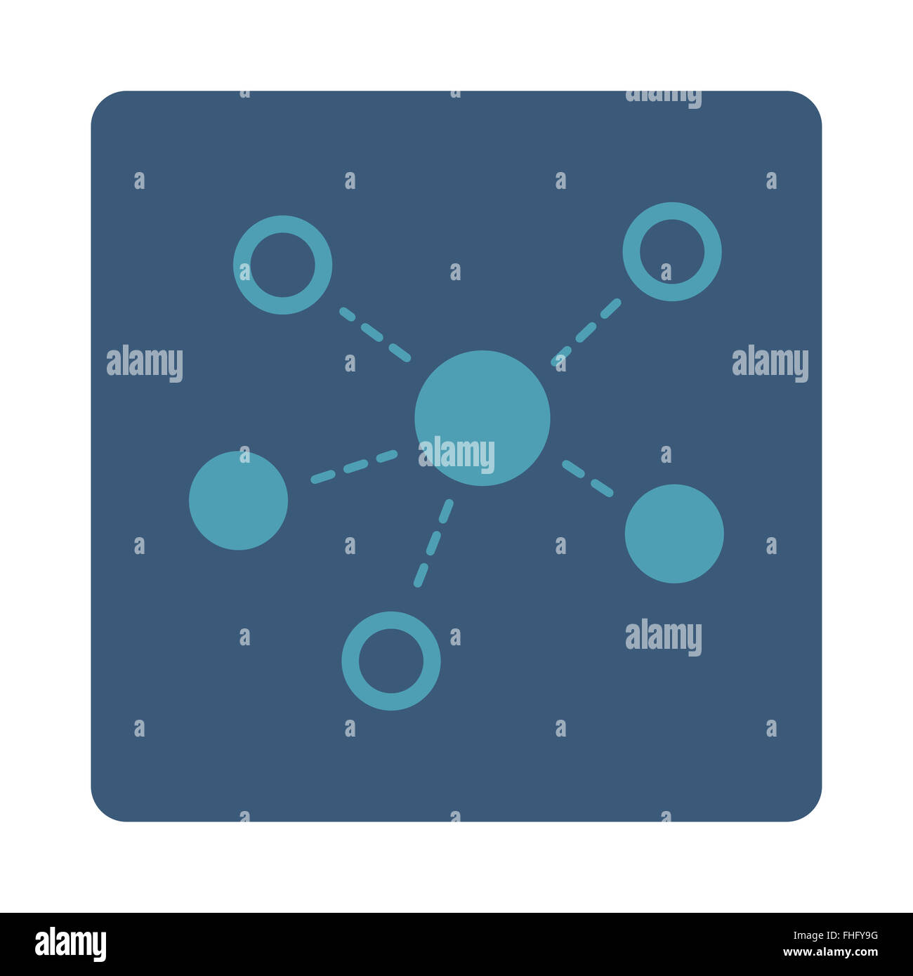 Virtual Links icon Stock Photo - Alamy