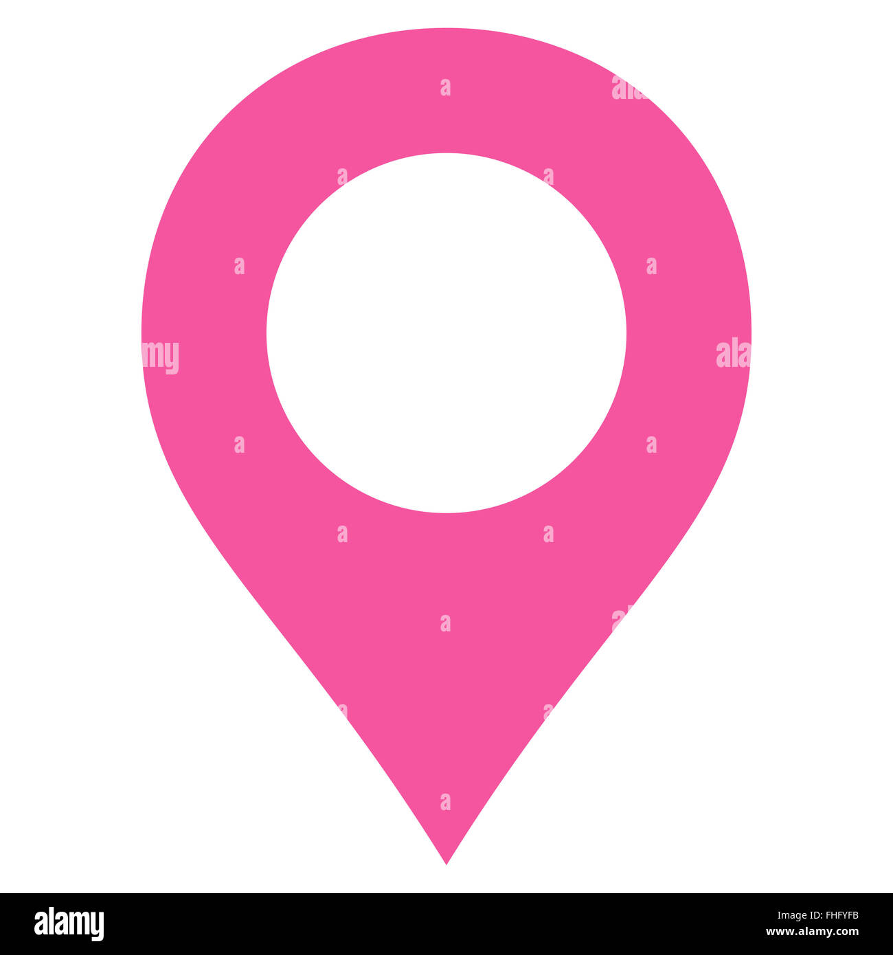 Map Marker flat pink color icon Stock Photo - Alamy
