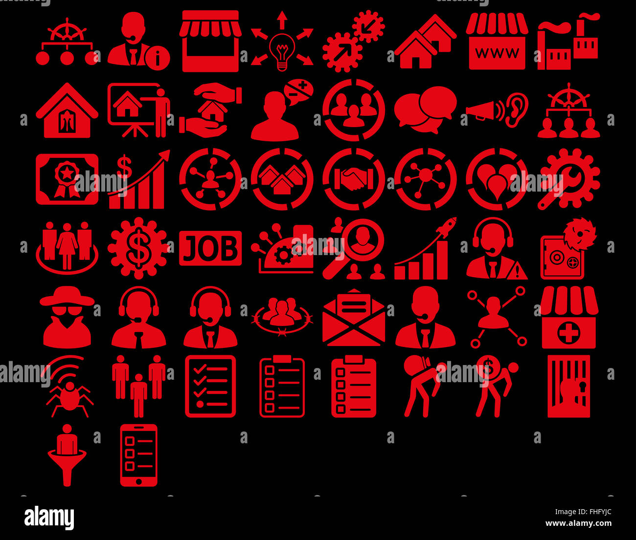 Business Icon Set Stock Photo - Alamy