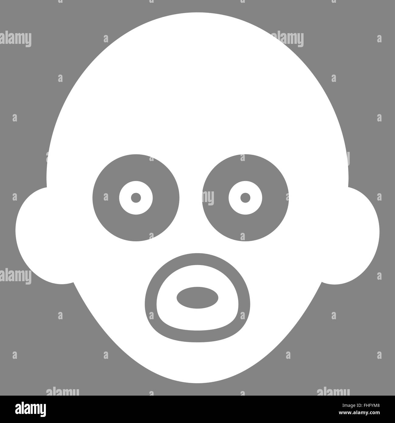 Baby Head Icon Stock Photo - Alamy