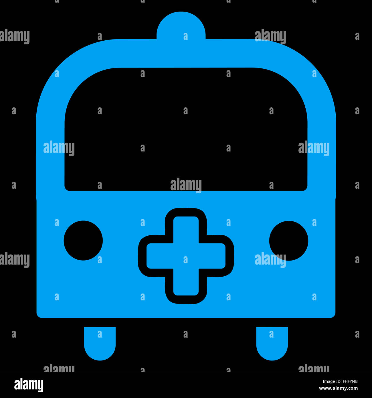 Medical Bus Icon Stock Photo - Alamy