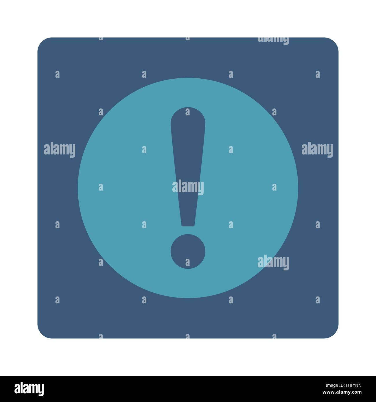 Problem flat cyan and blue colors rounded button Stock Photo - Alamy