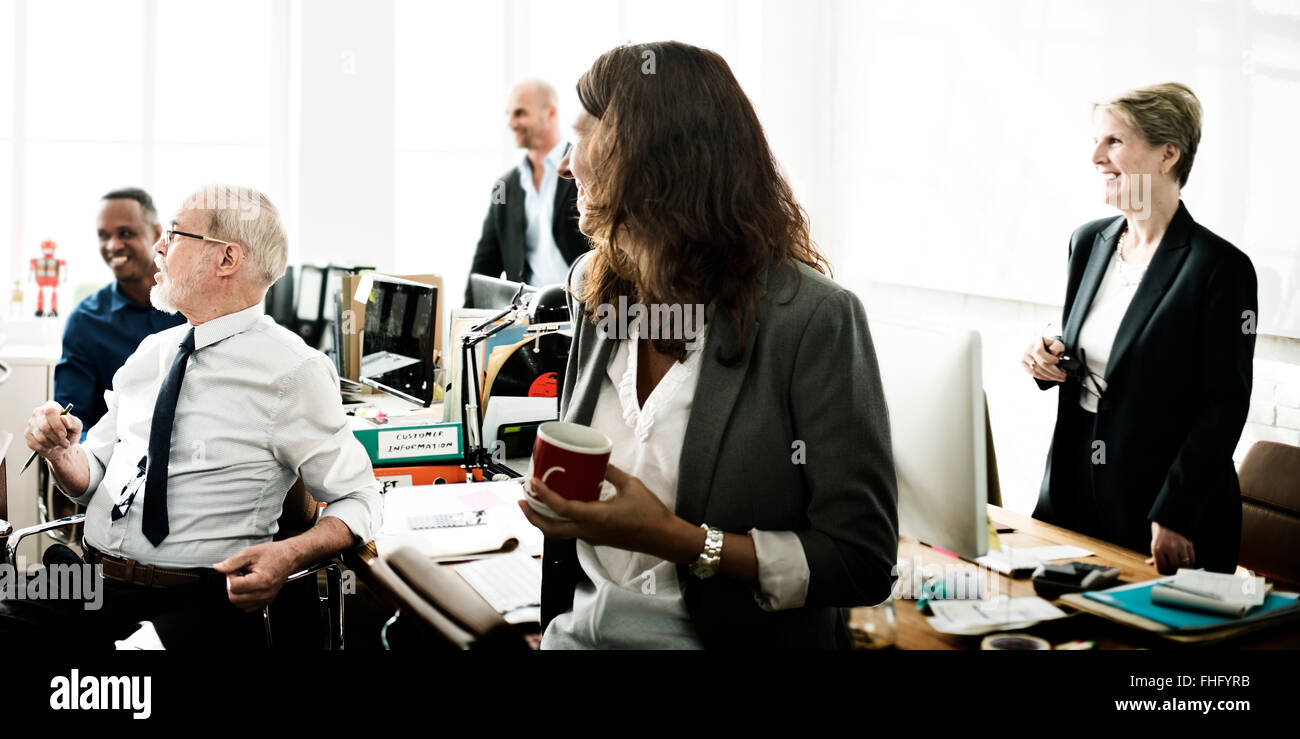 Business Marketing Team Discussion Planning Concept Stock Photo - Alamy