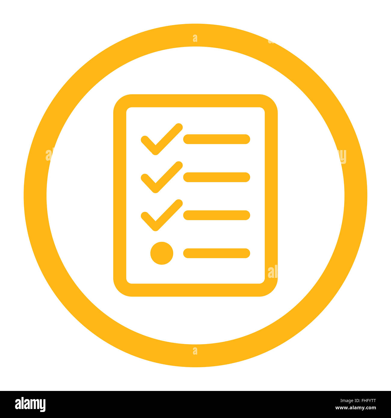 Checklist flat yellow color rounded vector icon Stock Photo - Alamy Checklist flat yellow color rounded vector icon Stock Photo - Alamy