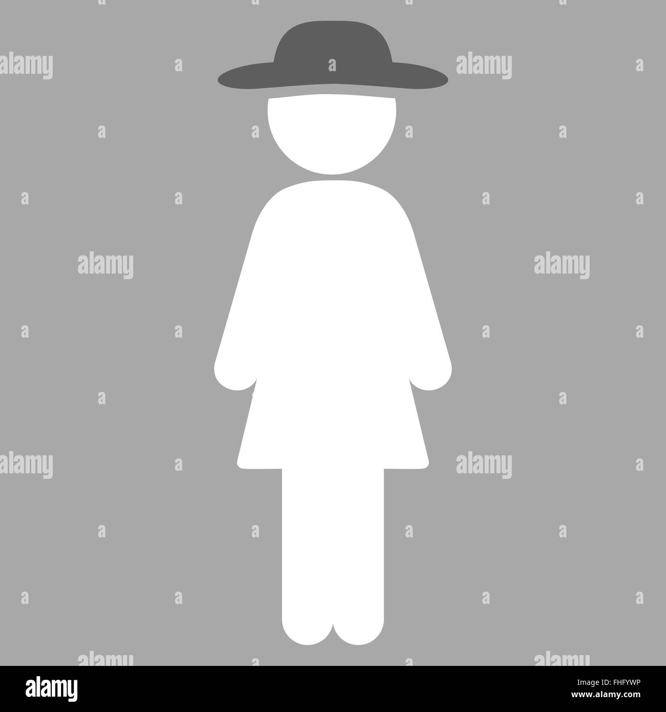 Standing Lady Icon Stock Photo - Alamy
