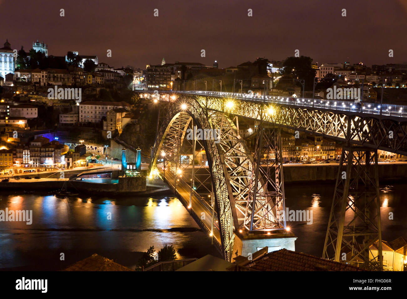 Porto night view hi-res stock photography and images - Alamy