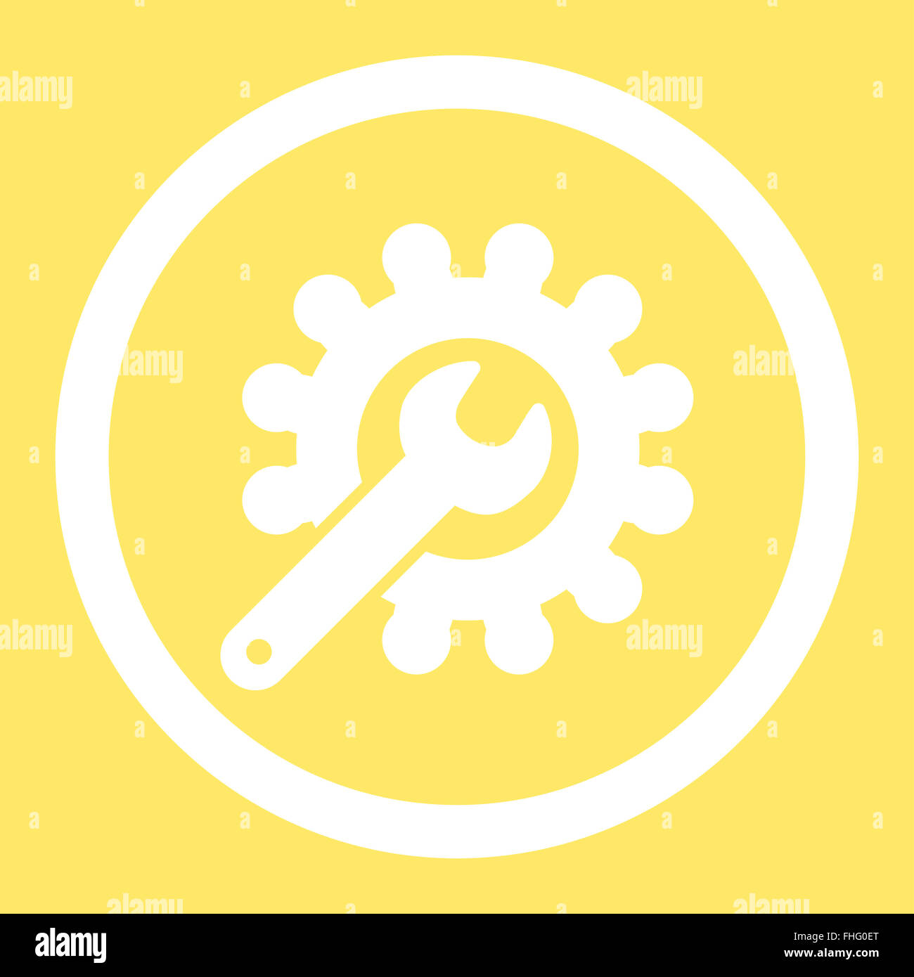 Customization flat white color rounded vector icon Stock Photo - Alamy
