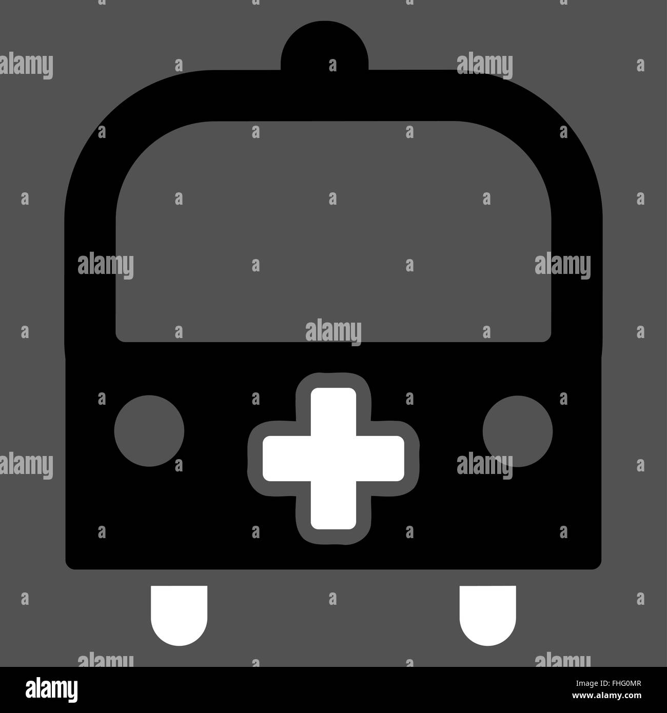 Medical Bus Icon Stock Photo - Alamy