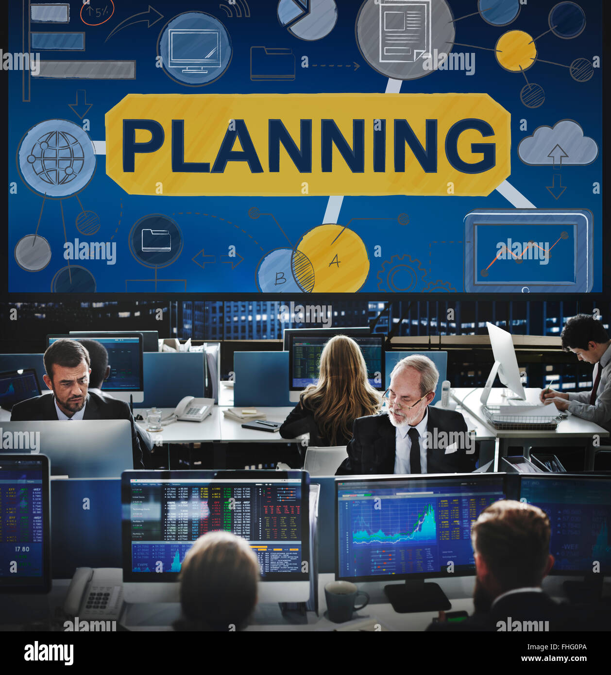 Planning Strategy Global Business Data Concept Stock Photo - Alamy