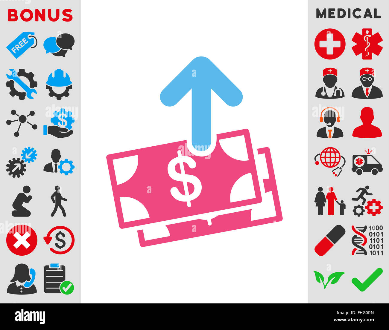 Spend Money Icon Stock Photo - Alamy